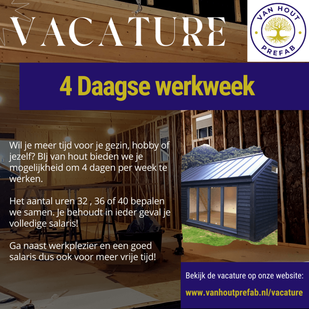 vacature Allround medewerker- van Hout Prefab Doetinchem.